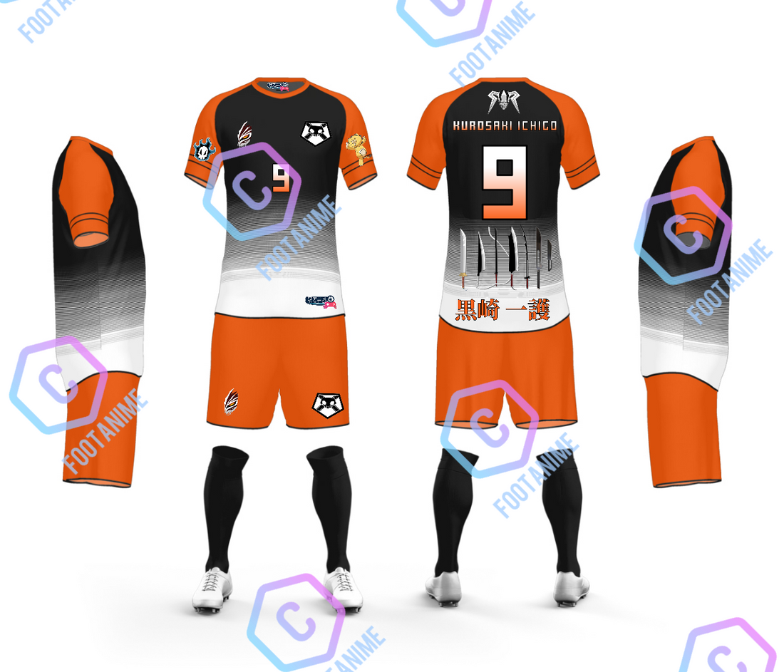 Maillot de football Bleach "Kurosaki Ichigo" V.2 – Foot Anime
